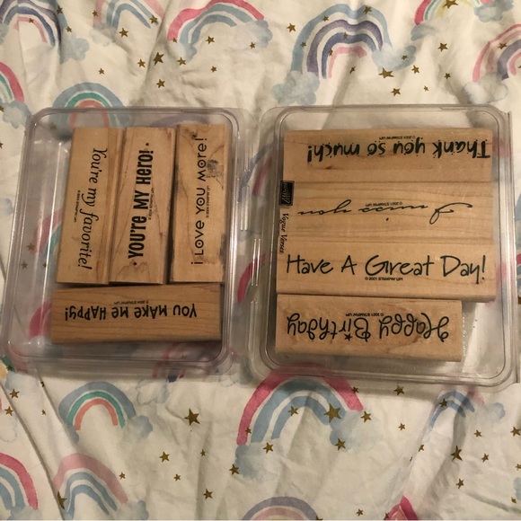 Stampin' Up! | Office | 2 Sets Of Stampin Up Stamps Sassy Sayings And ...